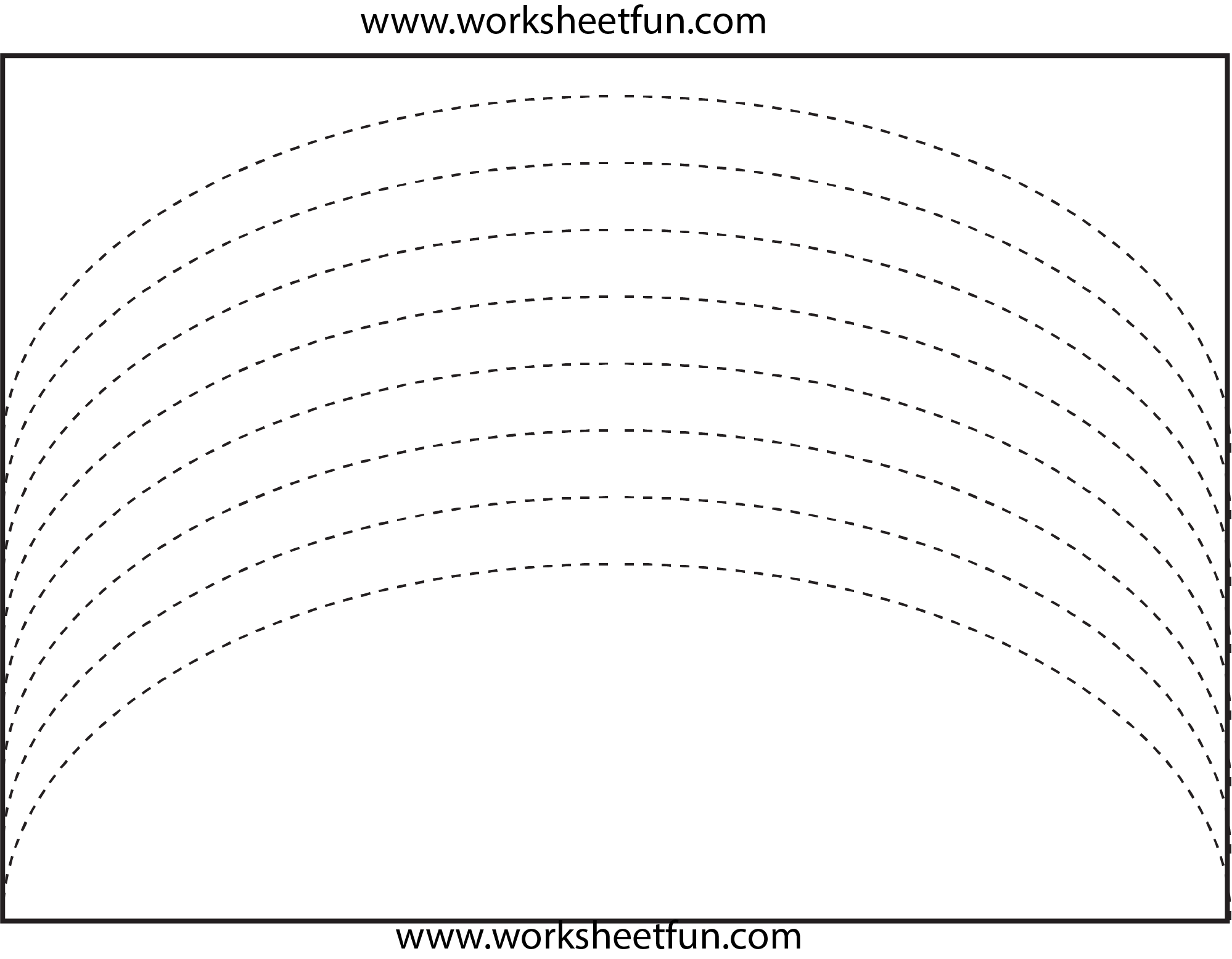 Curved Line Tracing – 4 Worksheets / FREE Printable Worksheets ...