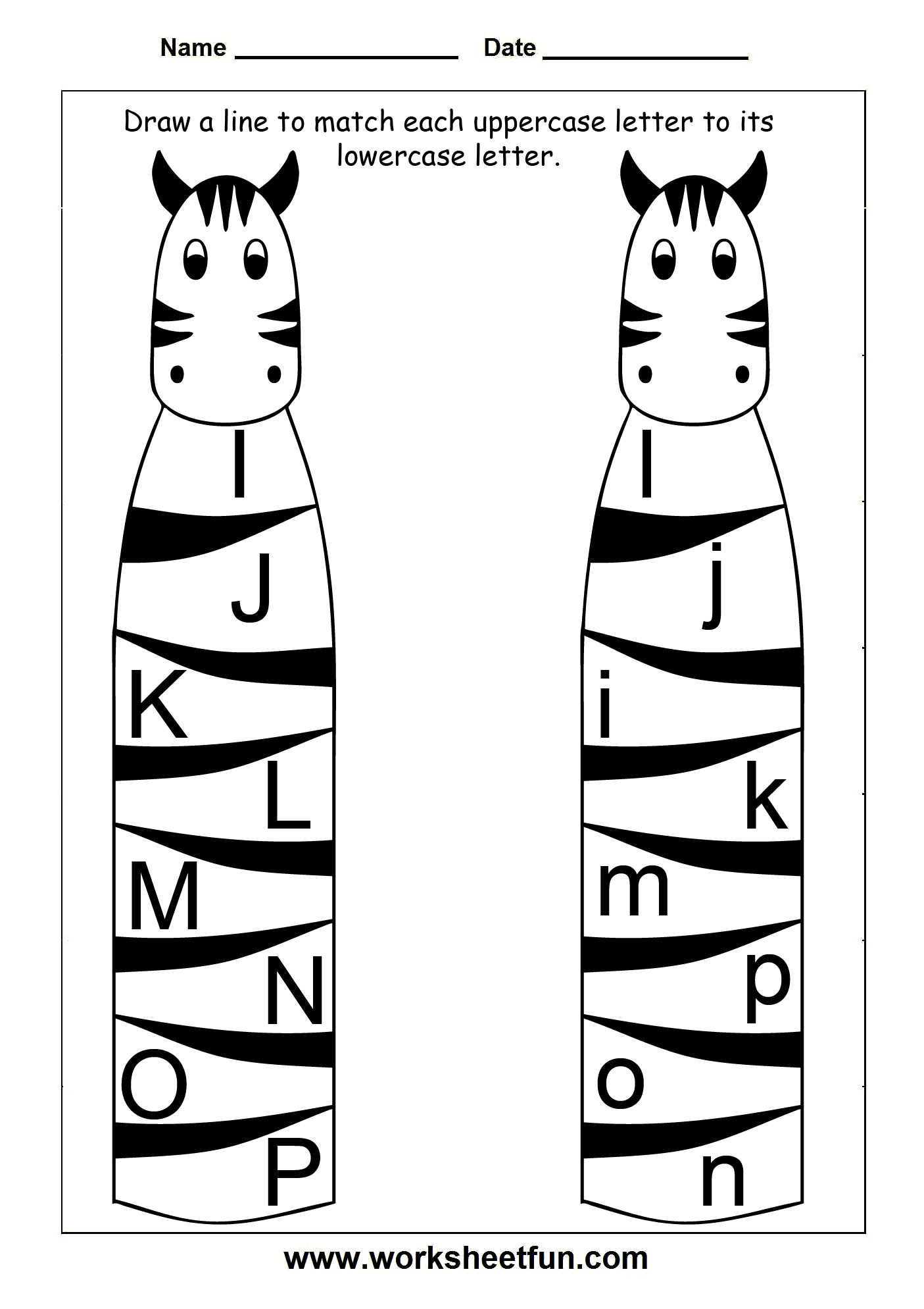 Match Uppercase And Lowercase Letters – 11 Worksheets / FREE Printable ...