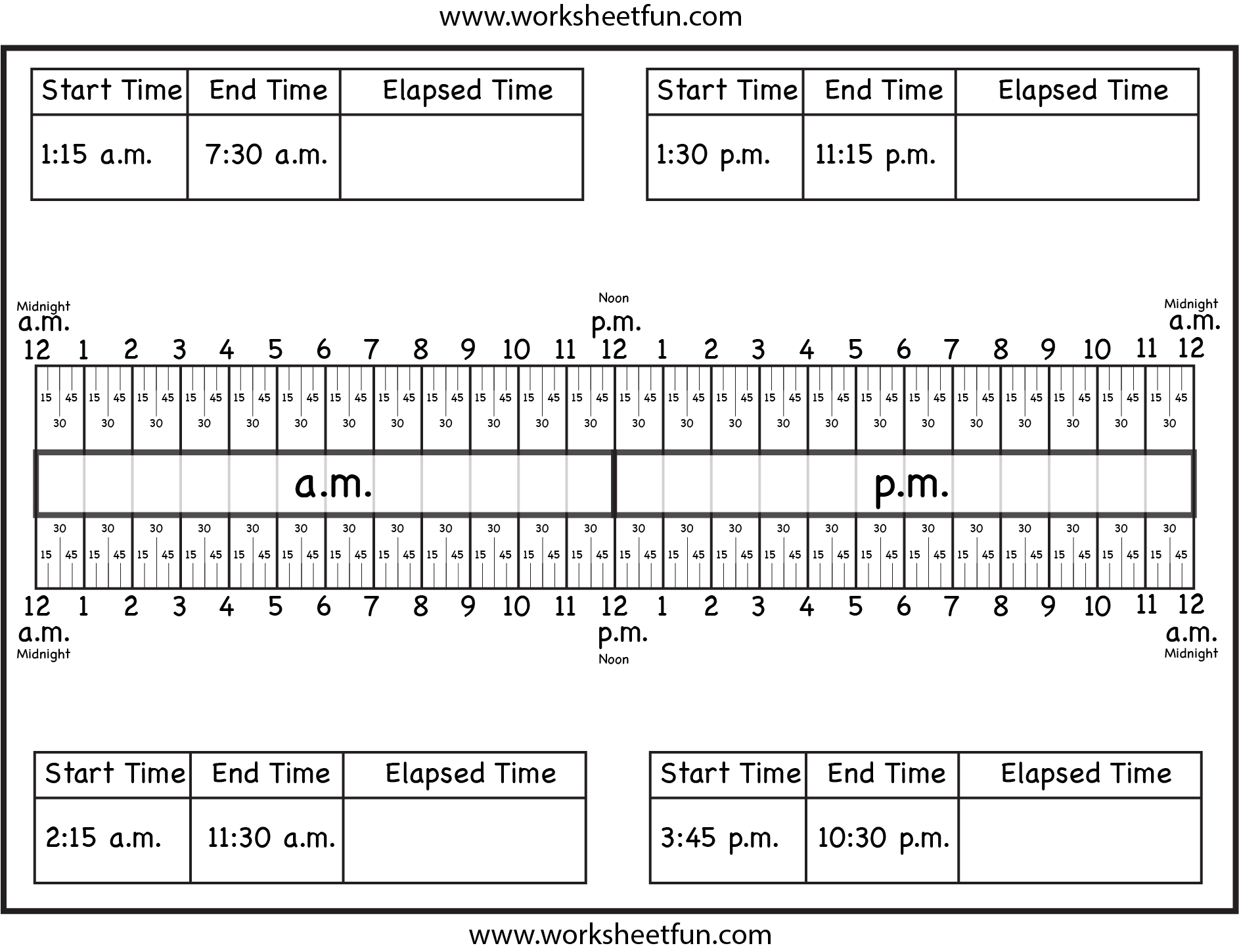 Calculate Elapsed Time 5 Worksheets 15 30 45 60 Minutes Calculate Elapsed Time 5 Worksheets 15 30 45 60 Minutes