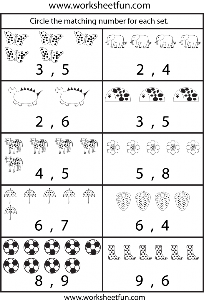 Counting Worksheets – 5 Worksheets / FREE Printable Worksheets ...