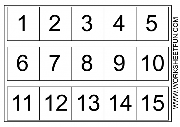 Number Chart 1-15 / FREE Printable Worksheets – Worksheetfun