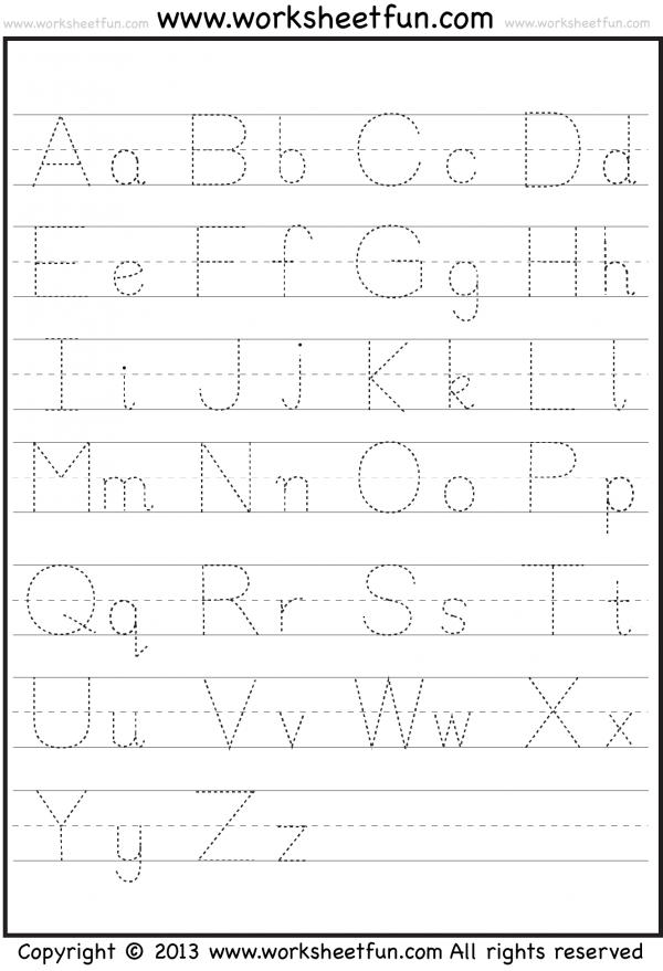 Capital and Small Letter Tracing Worksheet / FREE Printable Worksheets ...