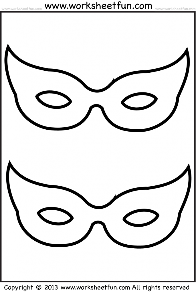 Mask – 2 Worksheets / FREE Printable Worksheets – Worksheetfun