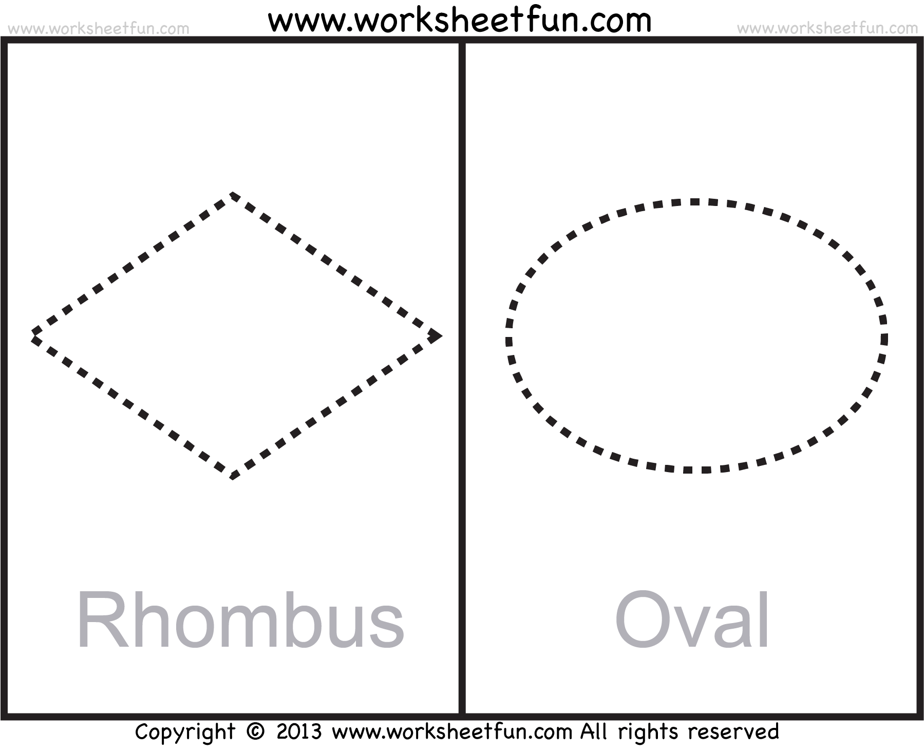 Worksheetfun.com Shapes