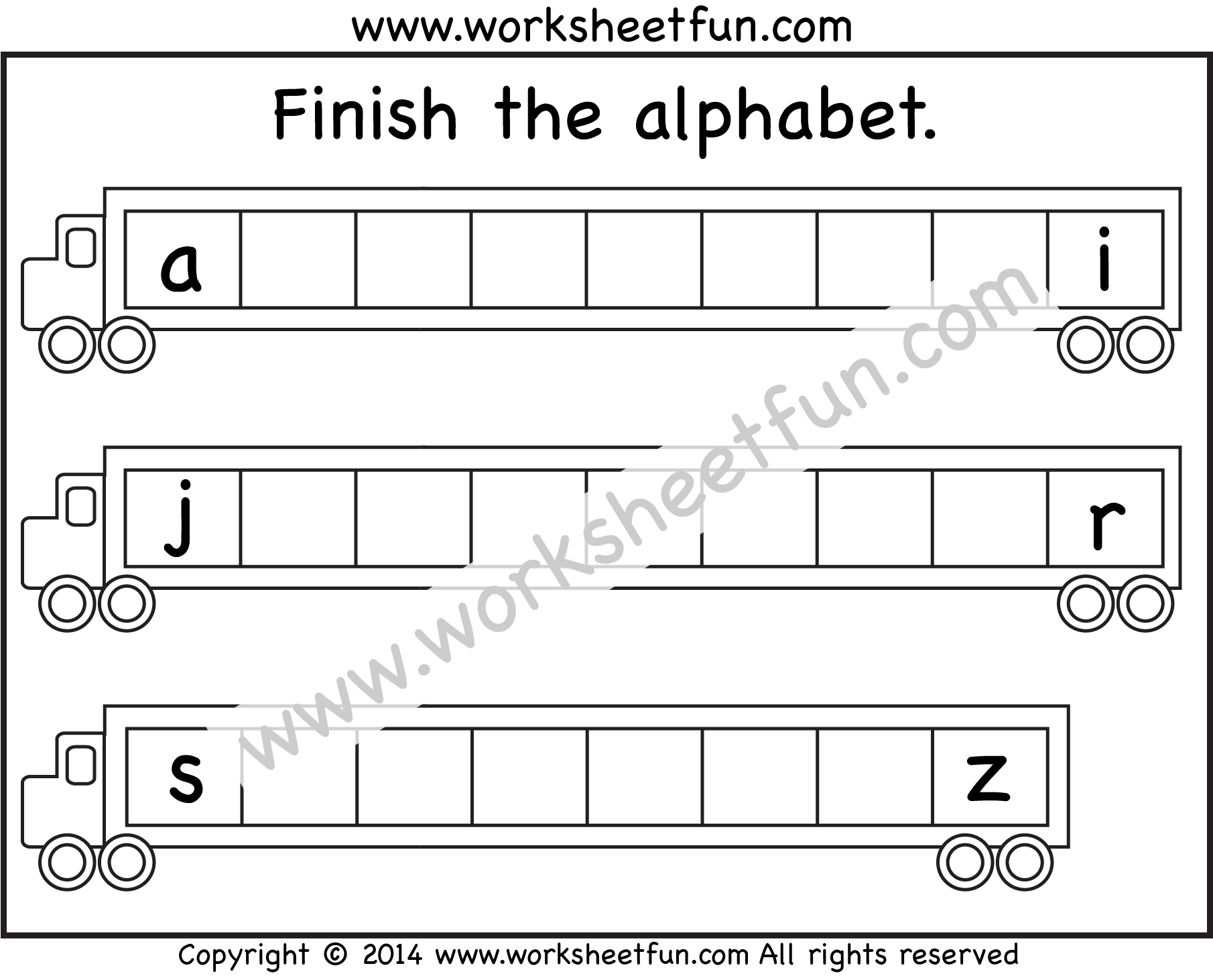 Missing Lowercase Letters – Missing Small Letters – Worksheet / FREE ...