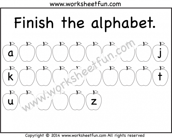 Missing Lowercase Letters – Missing Small Letters – Worksheet / FREE ...