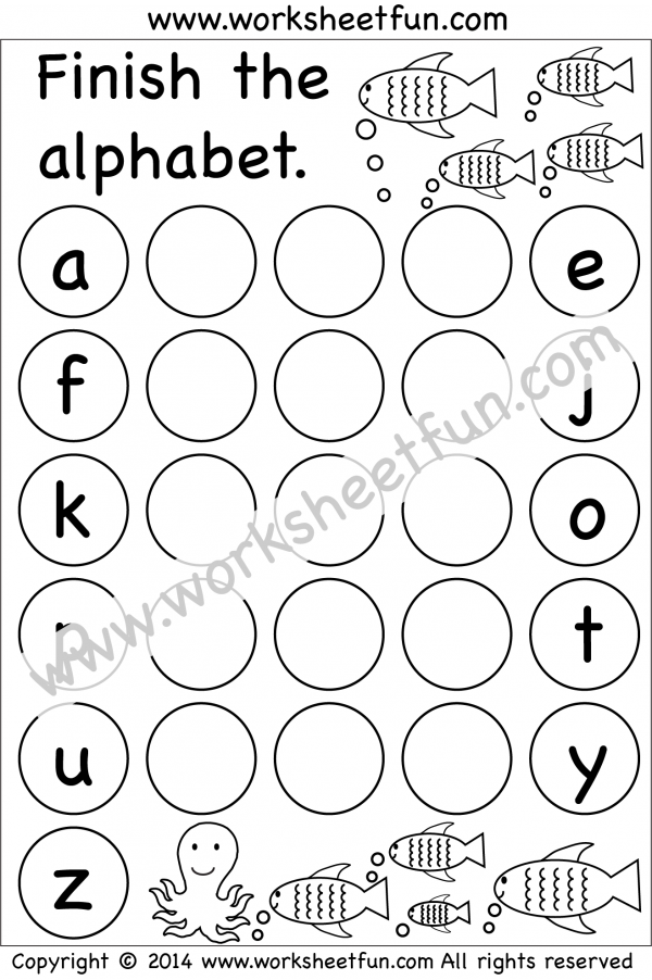 Missing Lowercase Letters – Missing Small Letters – Worksheet / FREE ...