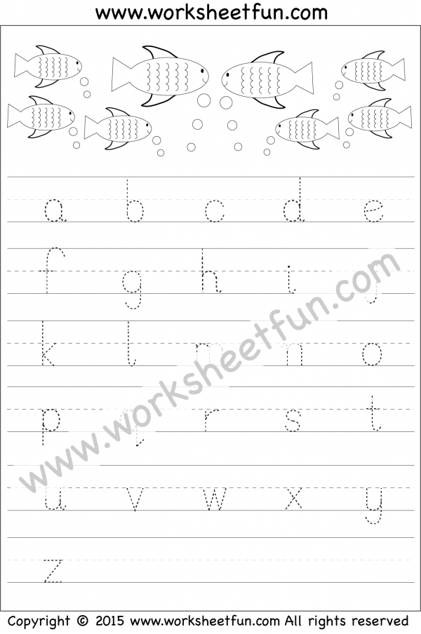 Small Letter Tracing – Lowercase – Worksheet / FREE Printable ...