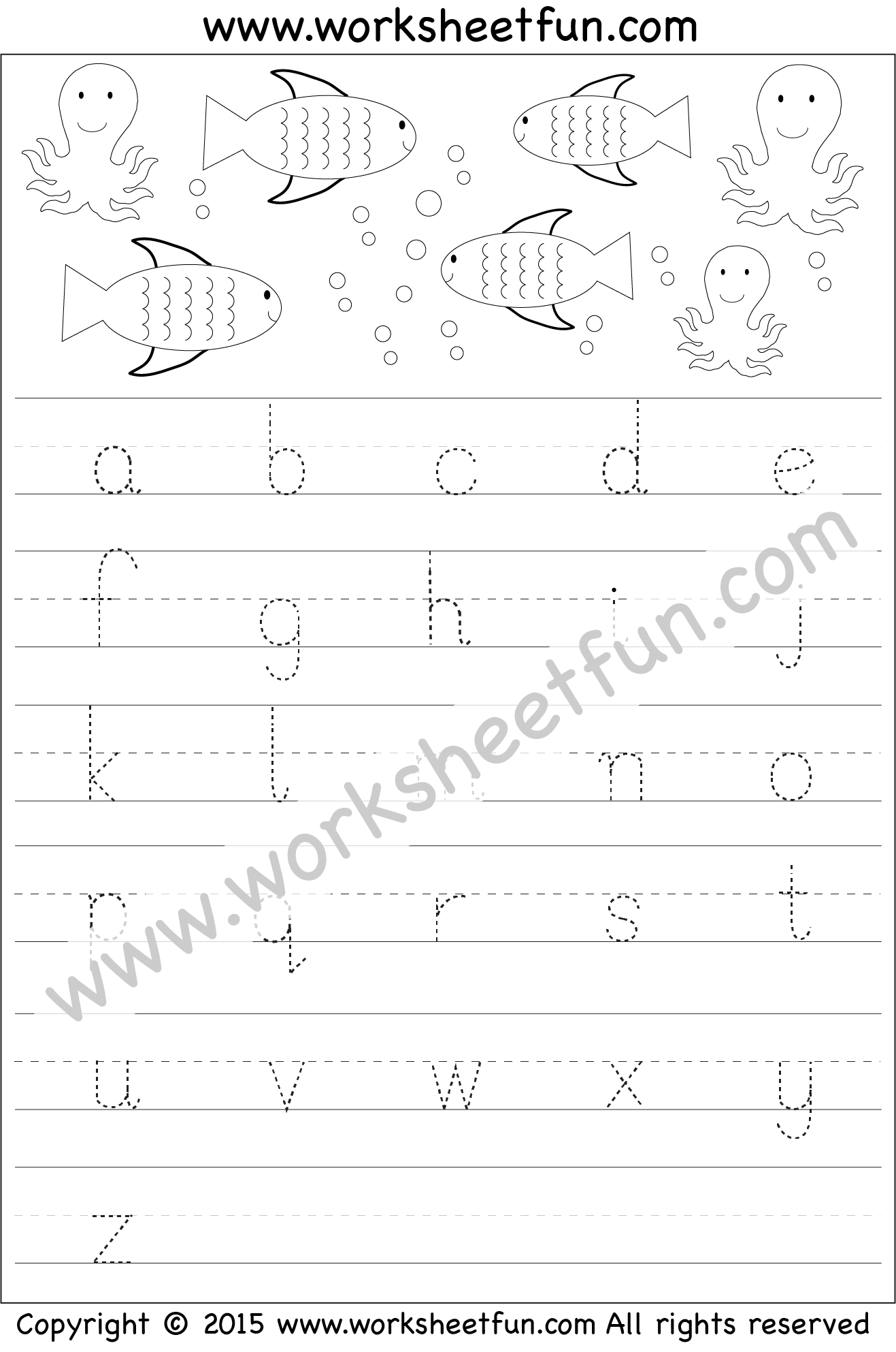 Small Letter Tracing – Lowercase – Worksheet / FREE Printable ...