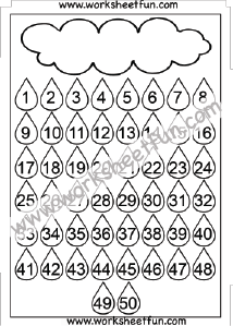 Number Chart 1-50 / FREE Printable Worksheets – Worksheetfun
