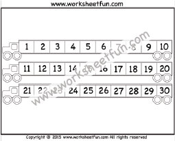 Number Chart 1-30 / FREE Printable Worksheets – Worksheetfun