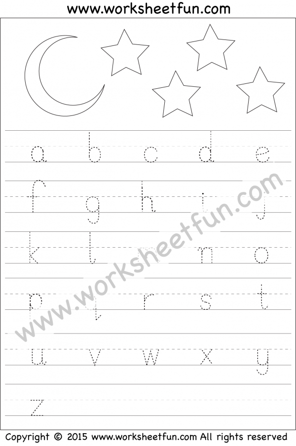 Small Letter Tracing – Lowercase – Worksheet / FREE Printable ...
