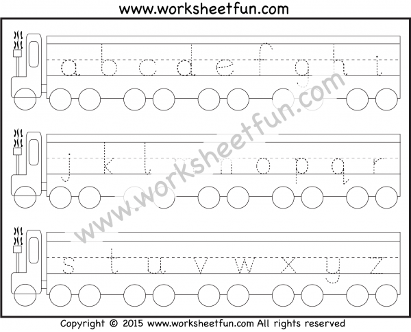 Small Letter Tracing – Lowercase – Worksheet / FREE Printable ...
