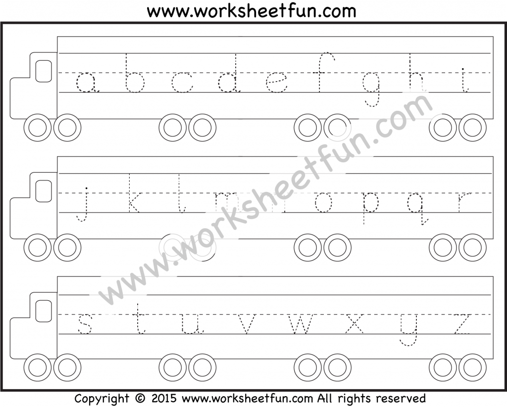 Small Letter Tracing – Lowercase – Worksheet / FREE Printable ...