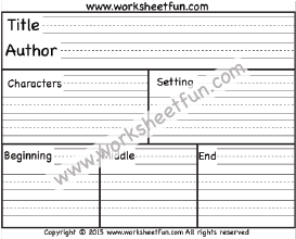 Book Report – 1 Worksheet / FREE Printable Worksheets – Worksheetfun