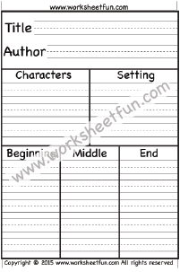 Book Report – 1 Worksheet / FREE Printable Worksheets – Worksheetfun