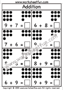 Addition Worksheet – Sums up to 20 – One worksheet / FREE Printable ...