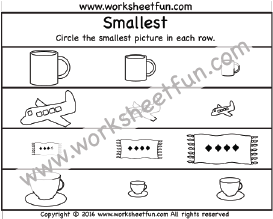Smallest – 1 Worksheet / FREE Printable Worksheets – Worksheetfun