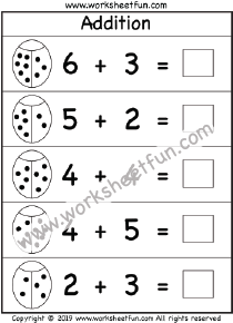 counting ladybug dots – FREE Printable Worksheets – Worksheetfun