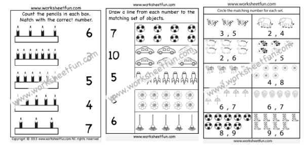 Counting Worksheets / FREE Printable Worksheets – Worksheetfun