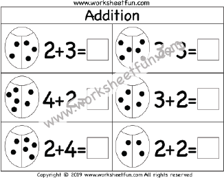 Kindergarten Addition – One Worksheet / FREE Printable Worksheets ...