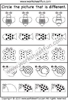 Same and Different – Two Worksheets / FREE Printable Worksheets ...