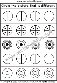 Same and Different – 1 Worksheet / FREE Printable Worksheets – Worksheetfun