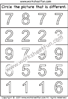 Same and Different – 1 Worksheet / FREE Printable Worksheets – Worksheetfun