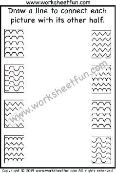 Picture Matching Worksheet – Missing Half – Connect Other Half – 1 ...