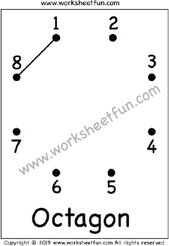 Dot to Dot – Octagon – One worksheet / FREE Printable Worksheets ...
