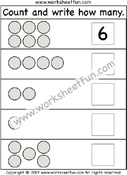 Count – How Many? – One Worksheet / FREE Printable Worksheets ...
