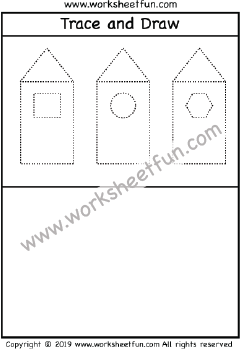 Shape Tracing – Circle, Rectangle, Hexagon, Triangle – Trace and Draw ...