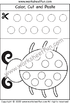 Cut and Paste Shapes – Circle – One Worksheet / FREE Printable ...