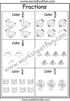 Fraction Worksheets / FREE Printable Worksheets – Worksheetfun