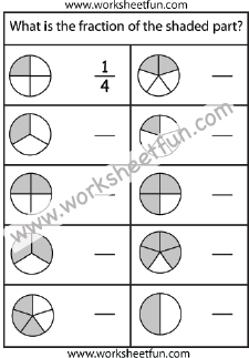 Fraction Worksheets / FREE Printable Worksheets – Worksheetfun