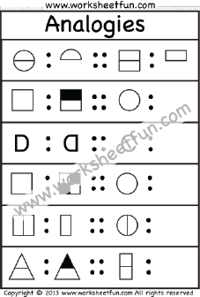 Picture Analogies / FREE Printable Worksheets – Worksheetfun