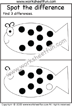 Spot the difference – Fish – One Worksheet / FREE Printable Worksheets ...