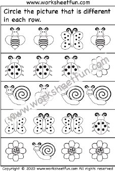 Same and Different – One Worksheet / FREE Printable Worksheets ...
