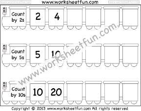 Skip Counting Worksheets / FREE Printable Worksheets – Worksheetfun