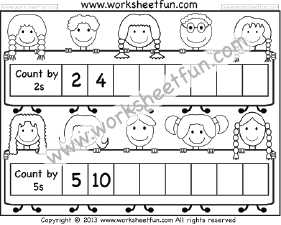 Skip Counting Worksheets / FREE Printable Worksheets – Worksheetfun