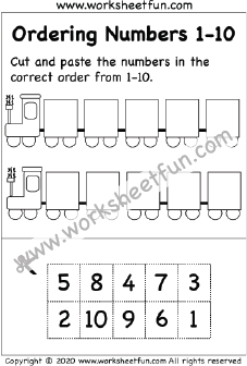 Ordering Numbers 1-10 – One Worksheet / FREE Printable Worksheets ...